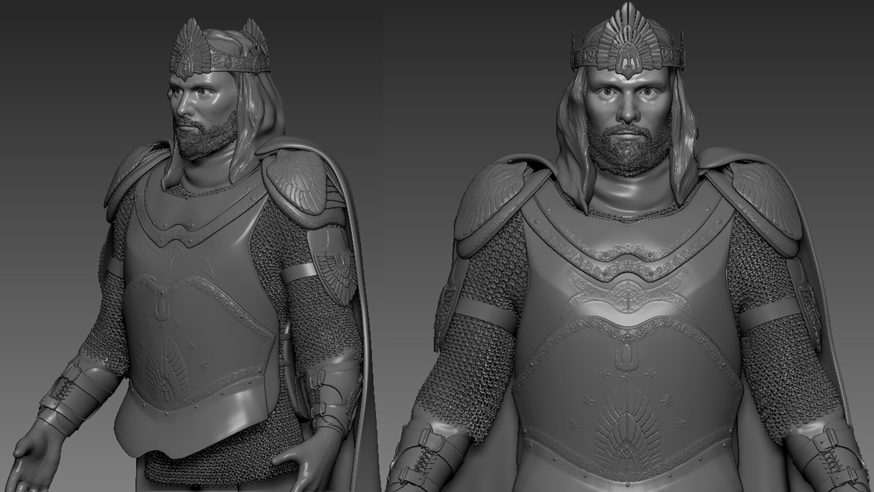 ArtStation - Aragorn character 3d model | Game Assets