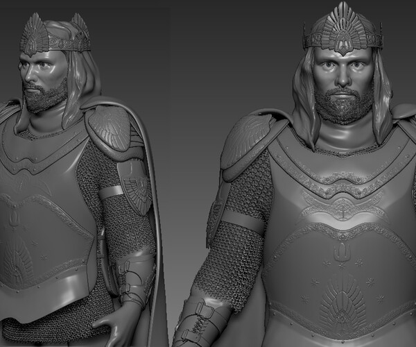 ArtStation - Aragorn character 3d model | Game Assets