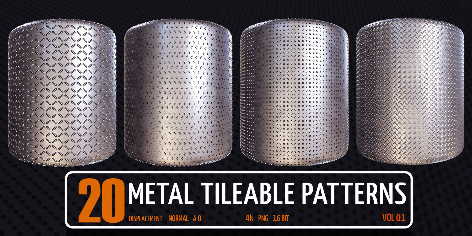 ArtStation - 20 Metal Tilable Patterns | Game Assets