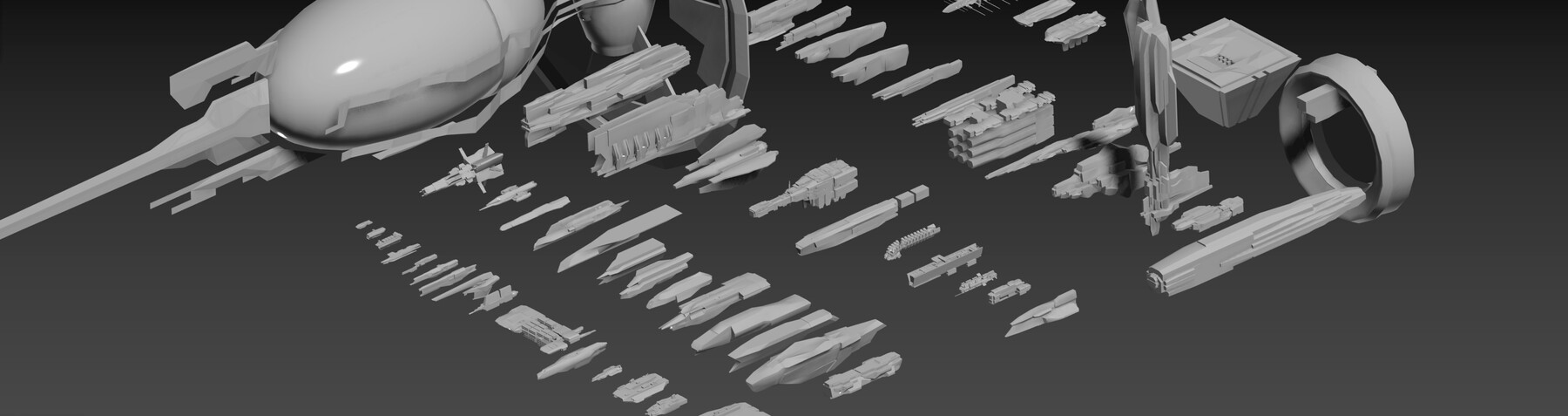 ArtStation - spaceships low-poly set 01 | Resources