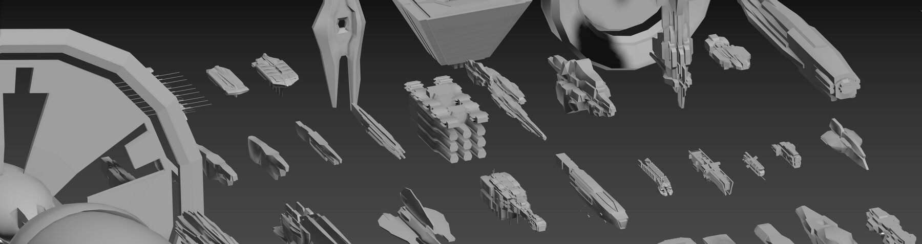 ArtStation - spaceships low-poly set 01 | Resources