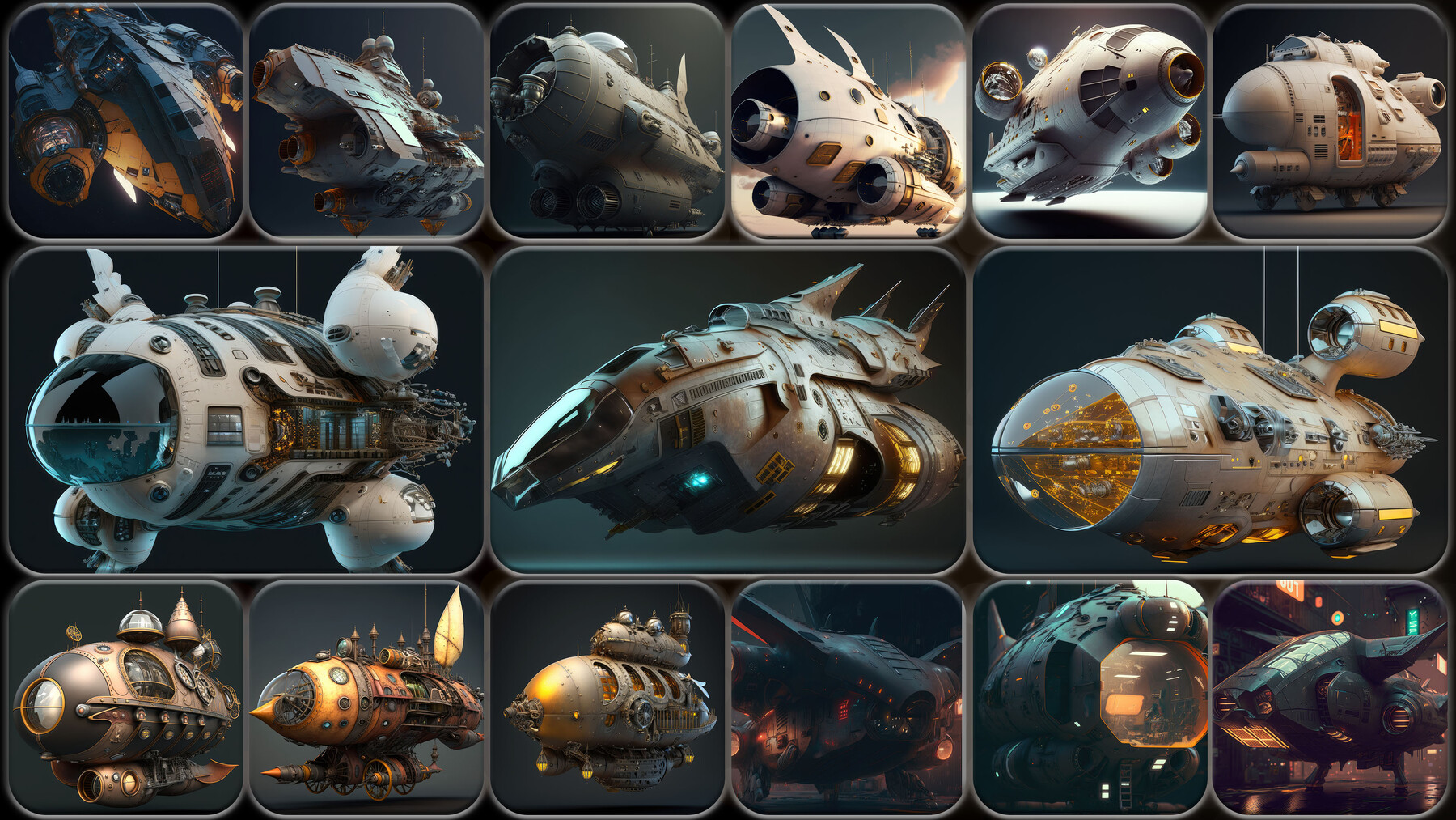 ArtStation - 210 Spaceship Reference Pack | 4K | v.1 | Artworks