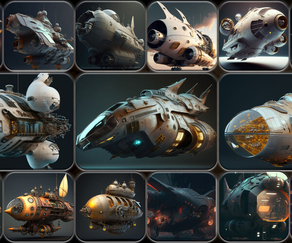 ArtStation - 210 Spaceship Reference Pack | 4K | v.1 | Artworks