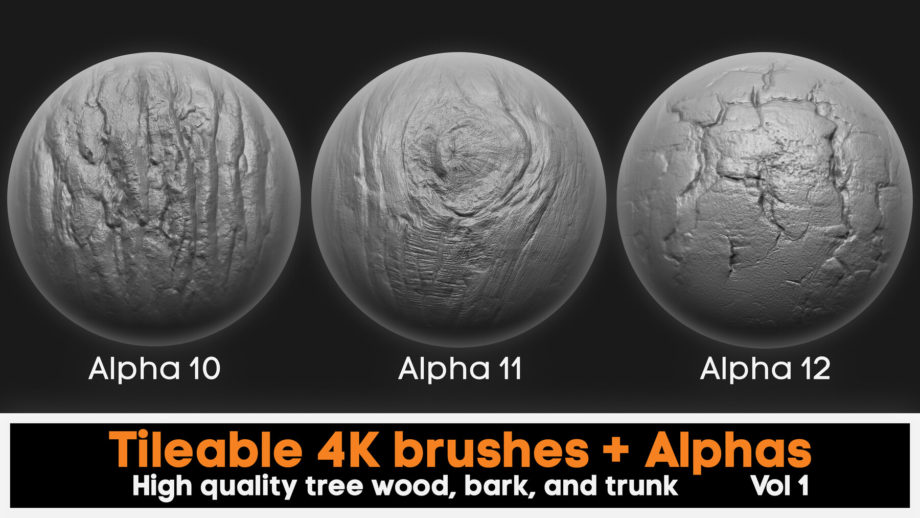 ArtStation - 4K high quality tileable tree bark Zbrush brushes + 4k ...