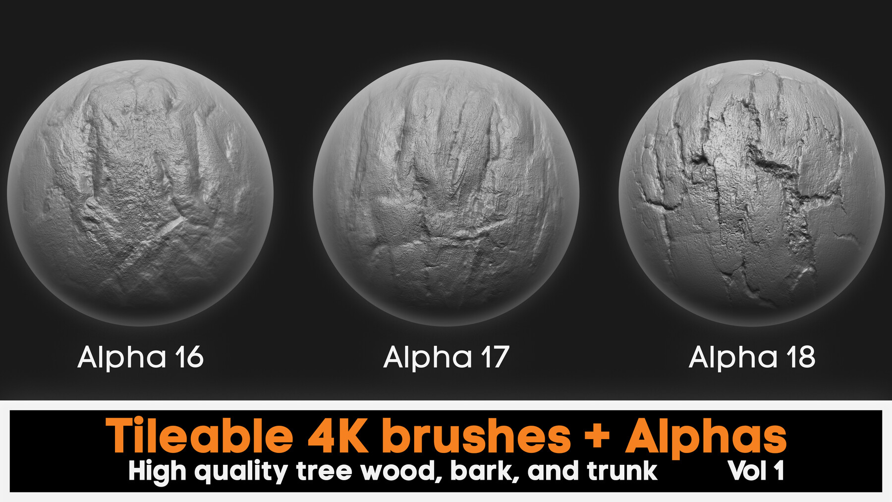 ArtStation - 4K high quality tileable tree bark Zbrush brushes + 4k ...
