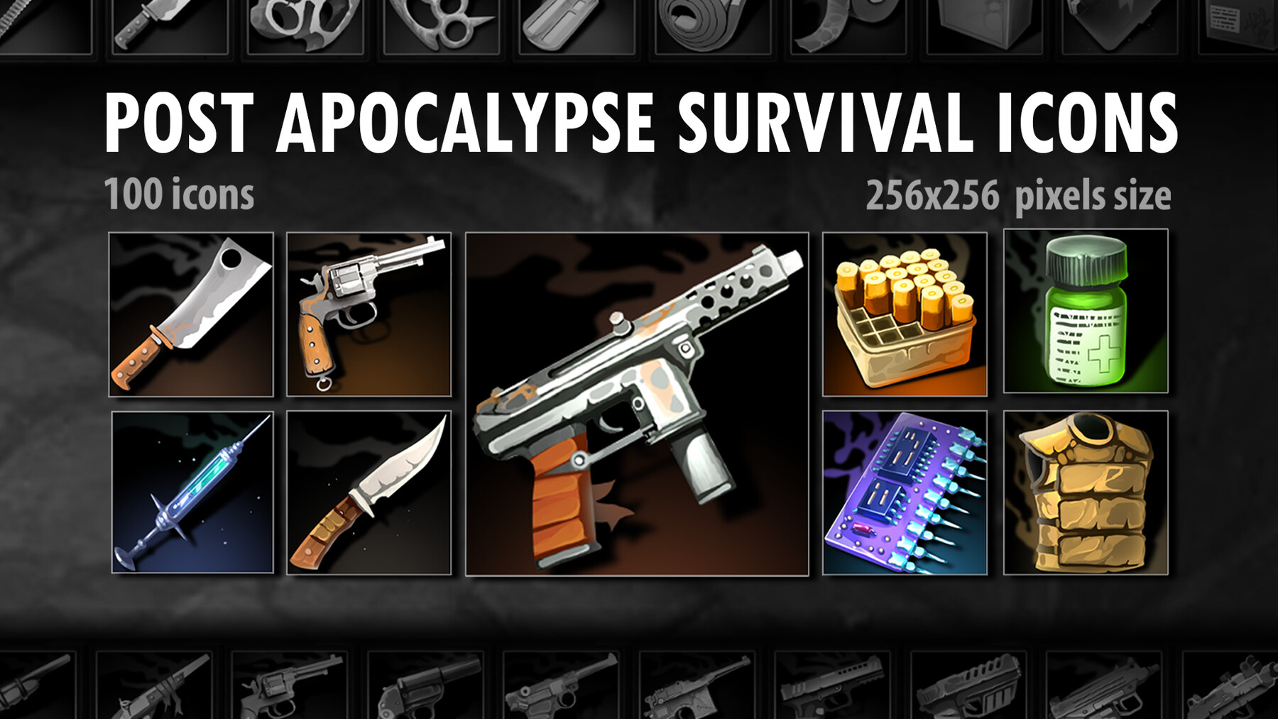 ArtStation - Post Apocalypse Survival Icons | Game Assets