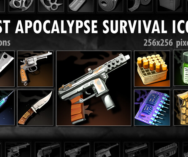 ArtStation - Post Apocalypse Survival Icons | Game Assets