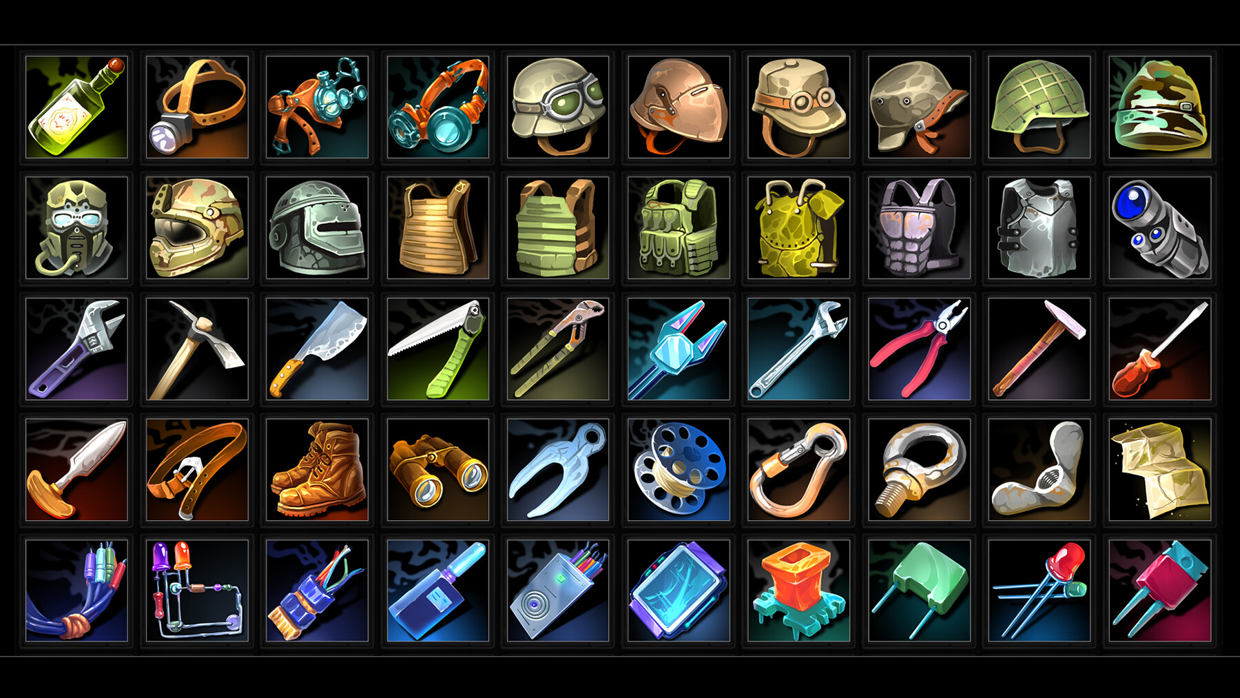 ArtStation - Post Apocalypse Survival Icons 02 | Game Assets