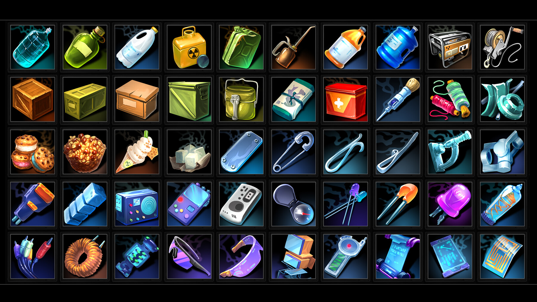 ArtStation - Post Apocalypse Survival Icons 03 | Game Assets