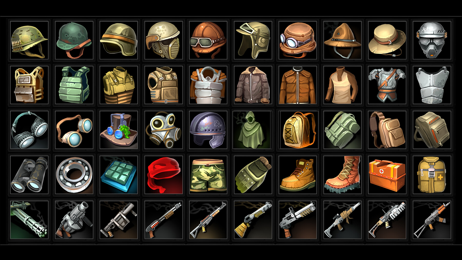 ArtStation - Post Apocalypse Survival Icons 04 | Game Assets