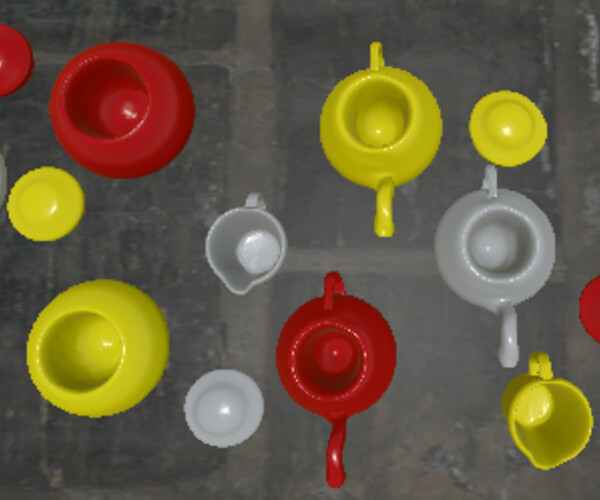 ArtStation - Ceramics in different colors, in Unity or Blender format ...