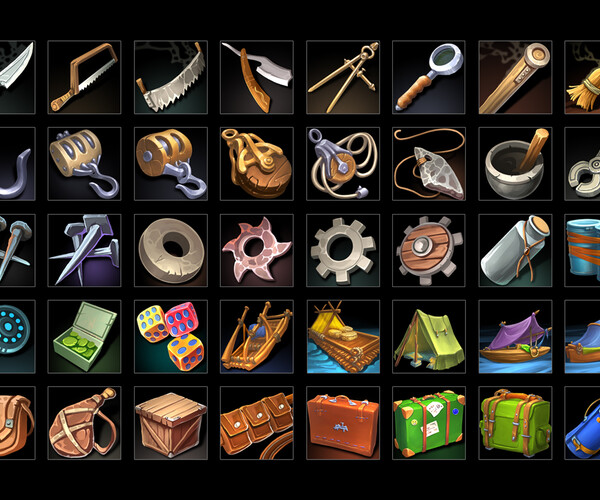 ArtStation - Survival Icons Megapack | Game Assets