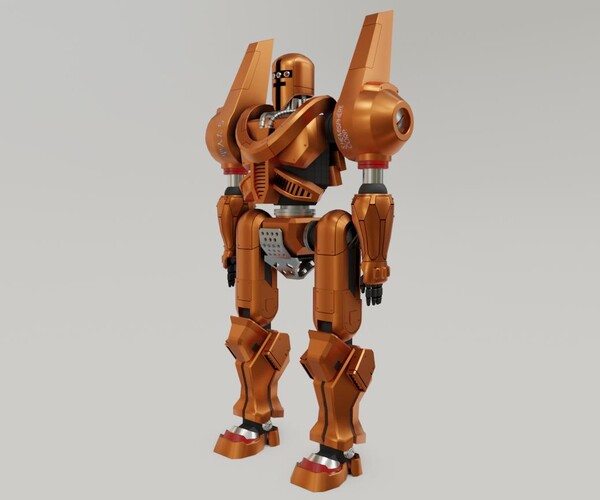 ArtStation - Mecha Giant Robot Anime - Robo Gigante Low-poly 3D model ...