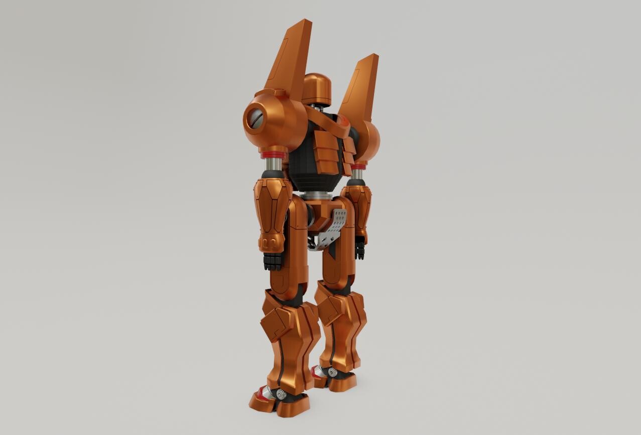 ArtStation - Mecha Giant Robot Anime - Robo Gigante Low-poly 3D model ...