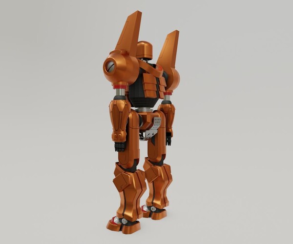 ArtStation - Mecha Giant Robot Anime - Robo Gigante Low-poly 3D model ...