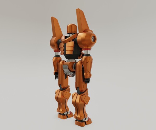ArtStation - Mecha Giant Robot Anime - Robo Gigante Low-poly 3D model ...
