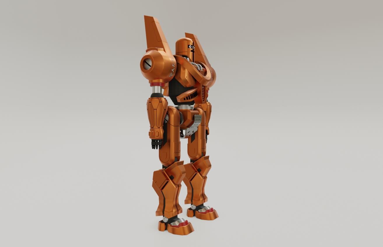 ArtStation - Mecha Giant Robot Anime - Robo Gigante Low-poly 3D model ...