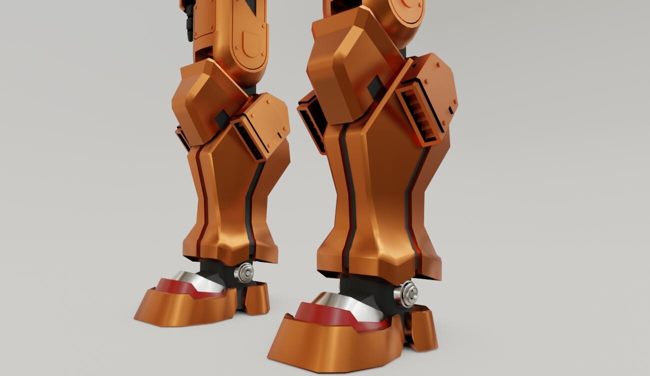 ArtStation - Mecha Giant Robot Anime - Robo Gigante Low-poly 3D model ...