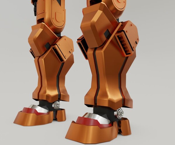 ArtStation - Mecha Giant Robot Anime - Robo Gigante Low-poly 3D model ...