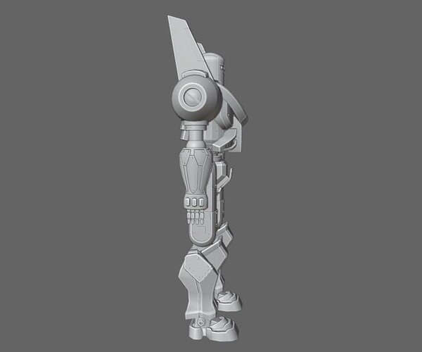ArtStation - Mecha Giant Robot Anime - Robo Gigante Low-poly 3D model ...
