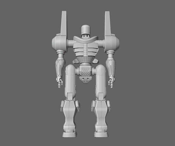 ArtStation - Mecha Giant Robot Anime - Robo Gigante Low-poly 3D model ...