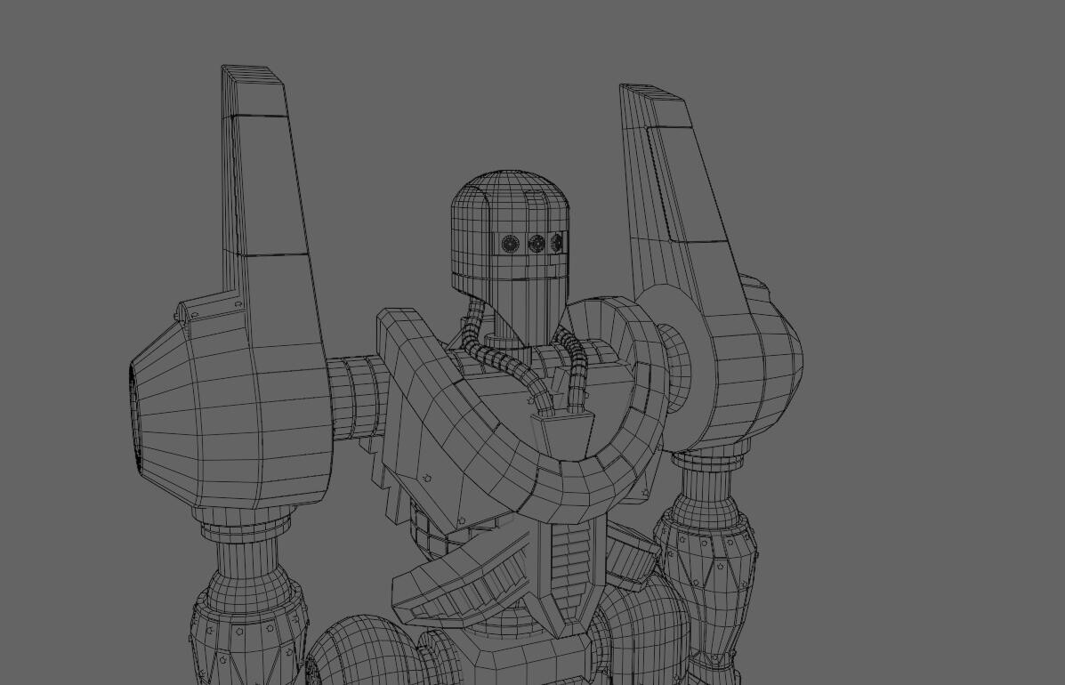 ArtStation - Mecha Giant Robot Anime - Robo Gigante Low-poly 3D model ...