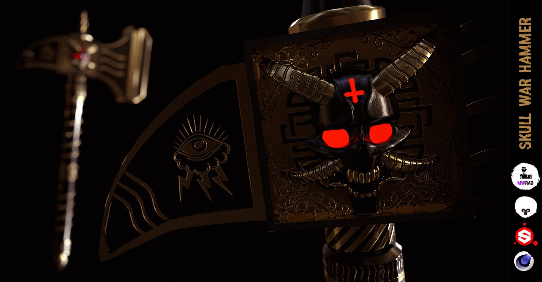 ArtStation - skull war hammer | Game Assets