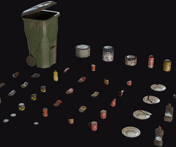 ArtStation - Trash pack | Game Assets