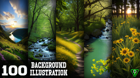 ArtStation - 100 Background Illustration (More Than 8K Resolution ...