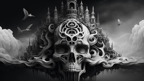 ArtStation - surreal skull | Artworks