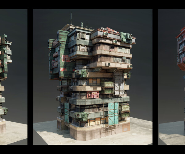 ArtStation - Sci Fi Kitbash - Volume 1 | Resources