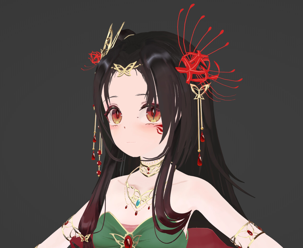 ArtStation - Dania- Ancient style game characters//blendshape facial ...