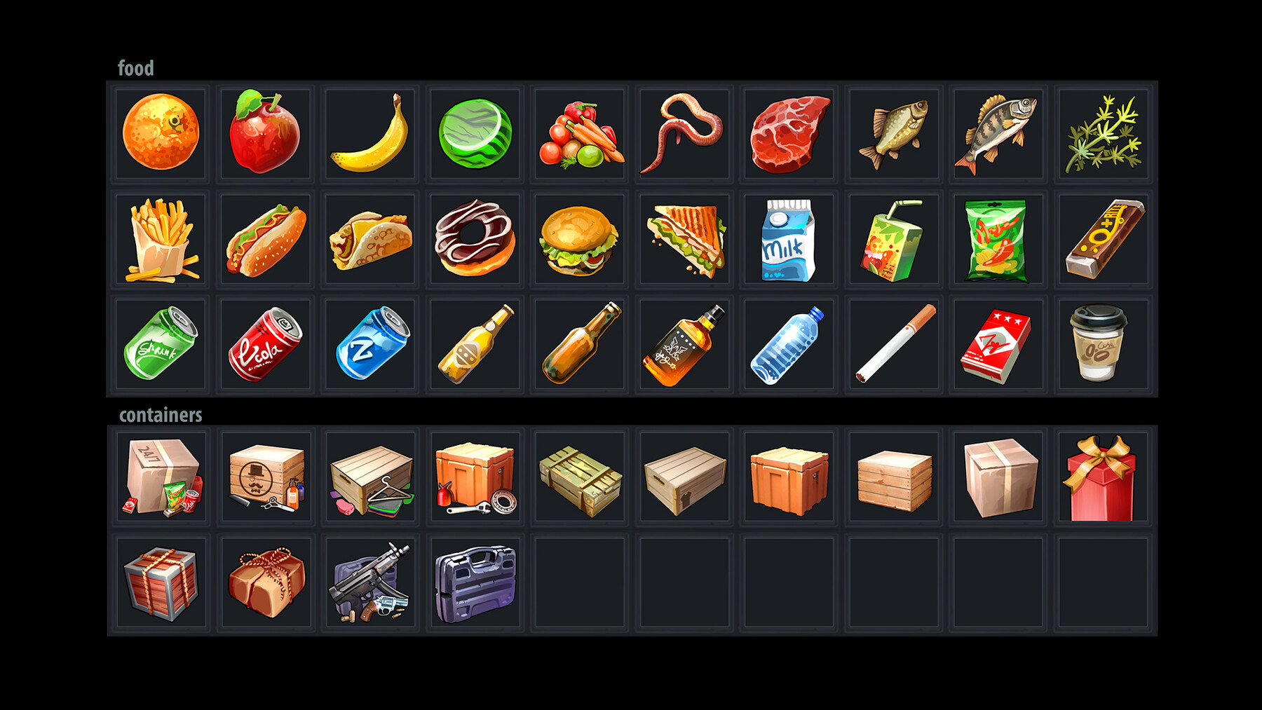 ArtStation - Zombie Survival Icons | Game Assets