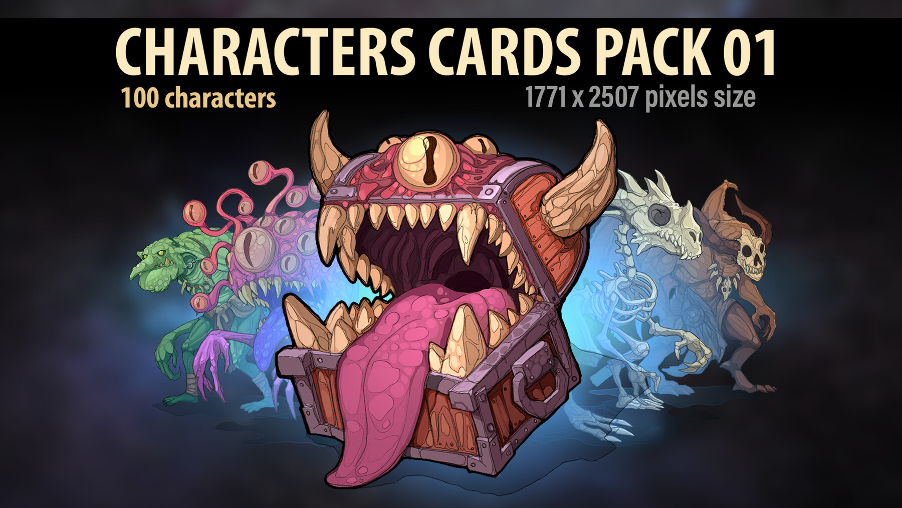 ArtStation - Characters Cards pack 01 | Game Assets