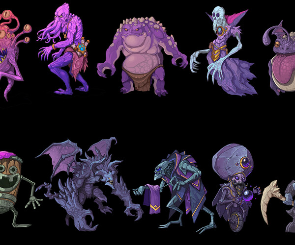 ArtStation - Characters Cards pack 01 | Game Assets