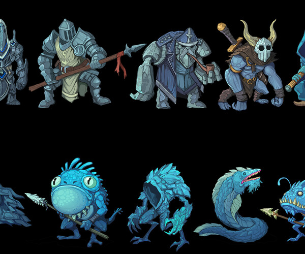 ArtStation - Characters Cards pack 01 | Game Assets