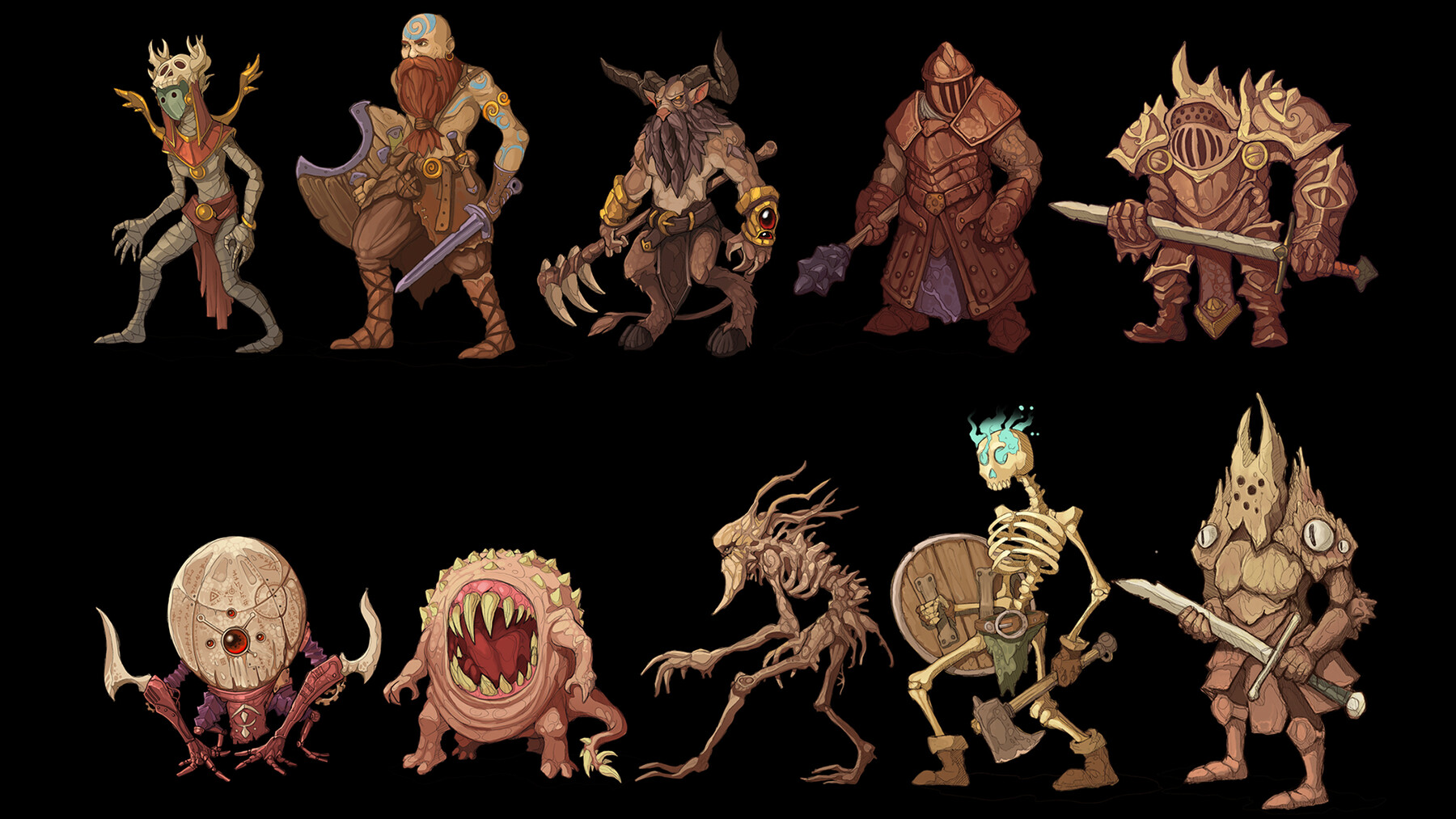 ArtStation - Characters Cards pack 01 | Game Assets