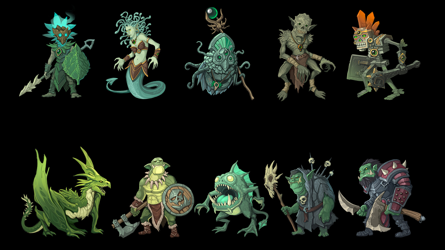 ArtStation - Characters Cards pack 02 | Game Assets