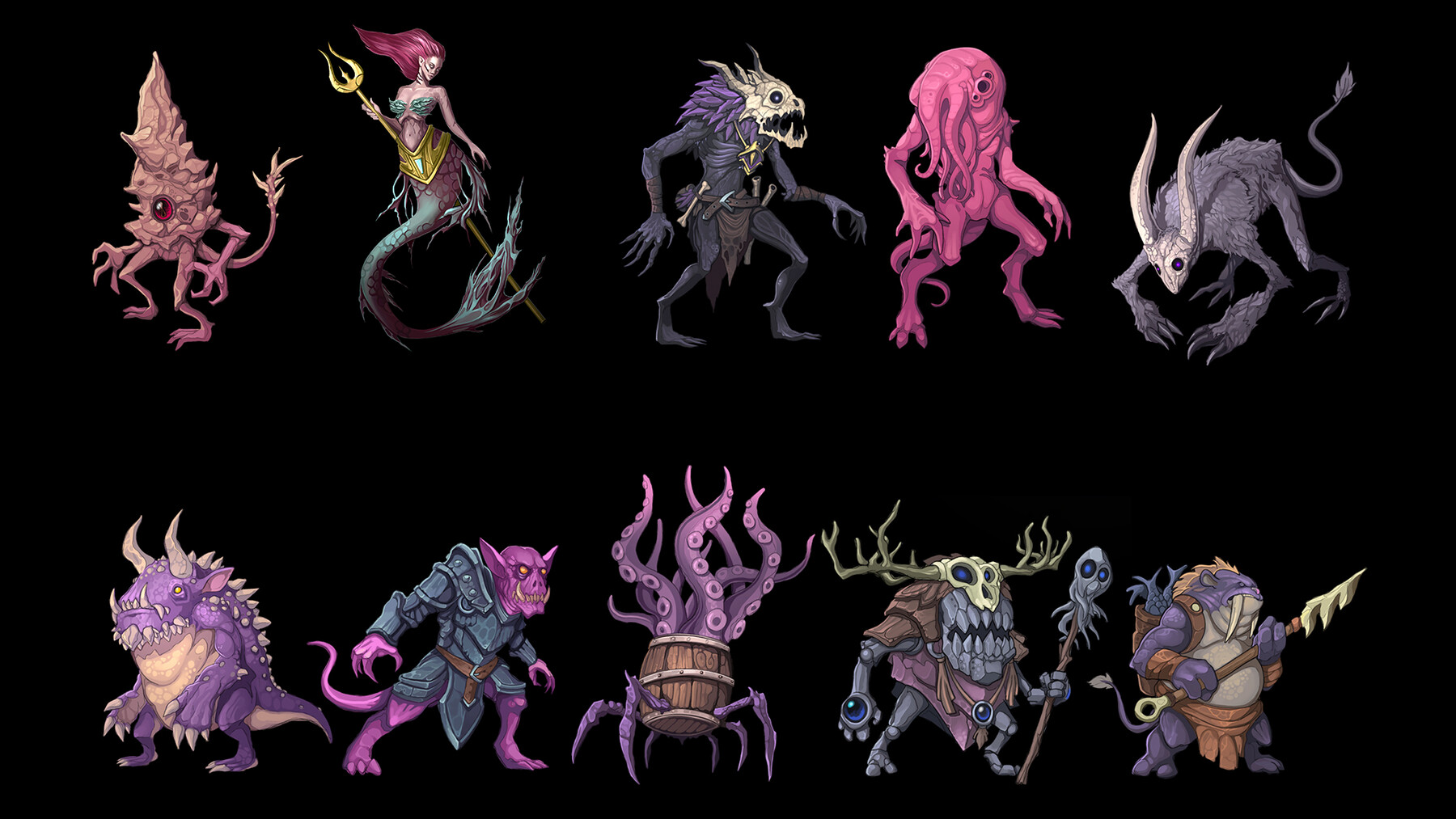 ArtStation - Characters Cards pack 02 | Game Assets