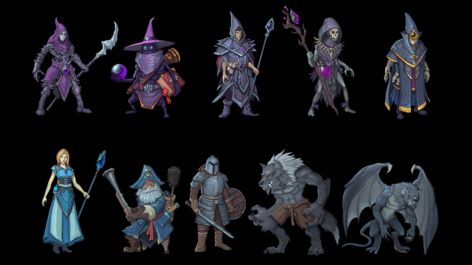 ArtStation - Characters Cards pack 02 | Game Assets