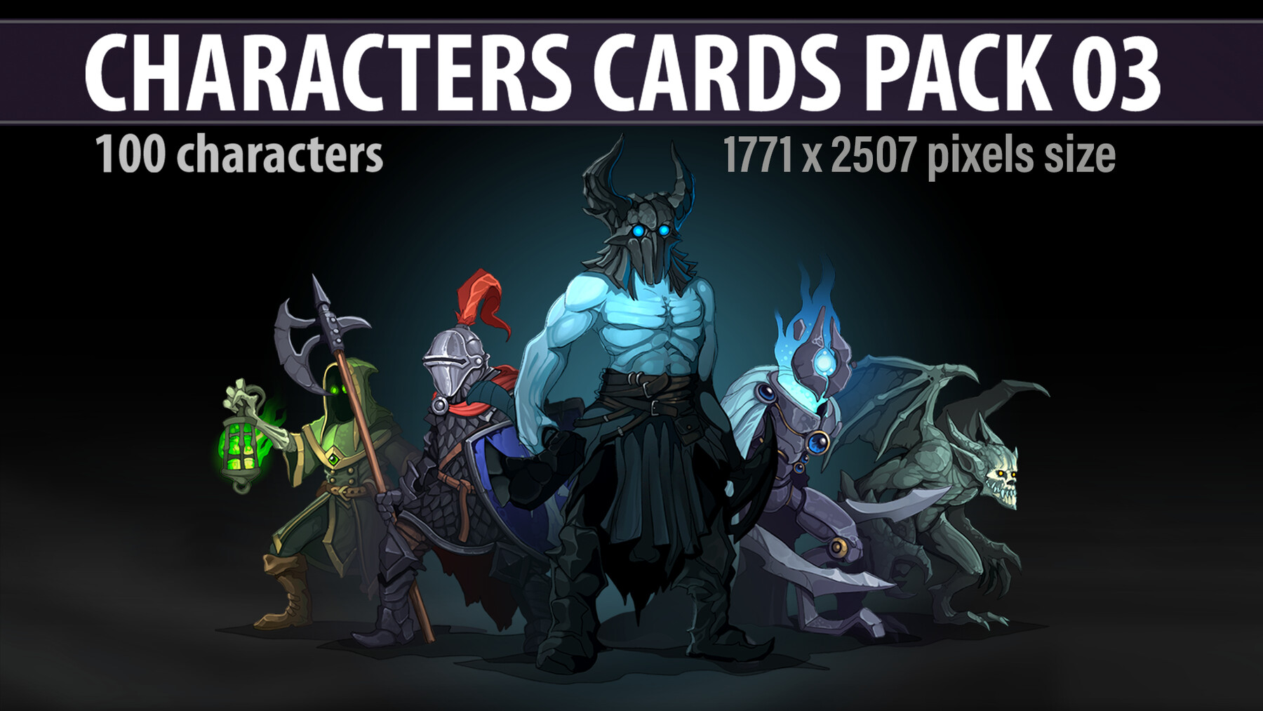ArtStation - Characters Cards pack 03 | Game Assets