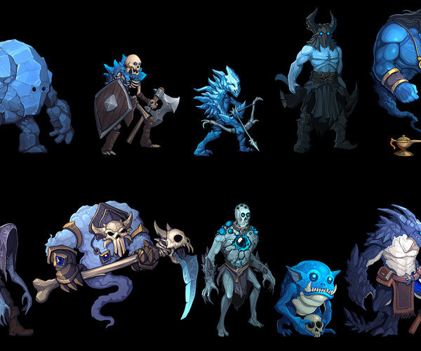ArtStation - Characters Cards pack 03 | Game Assets