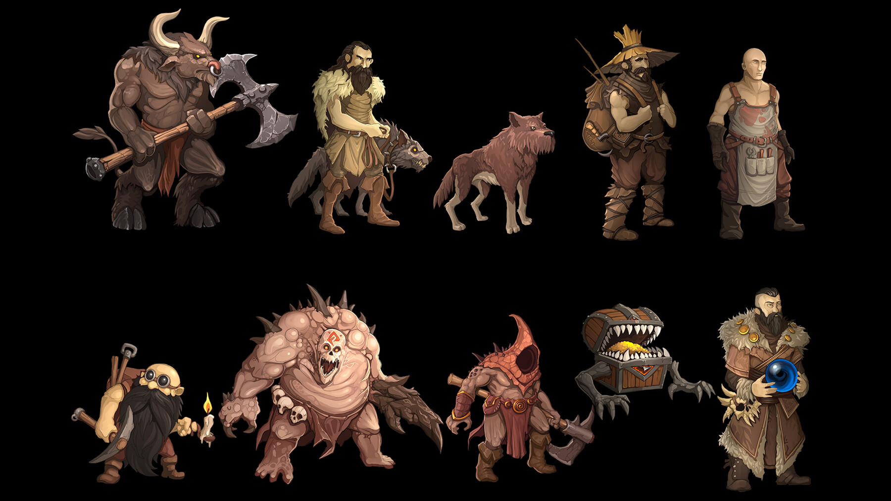 ArtStation - Characters Cards pack 03 | Game Assets