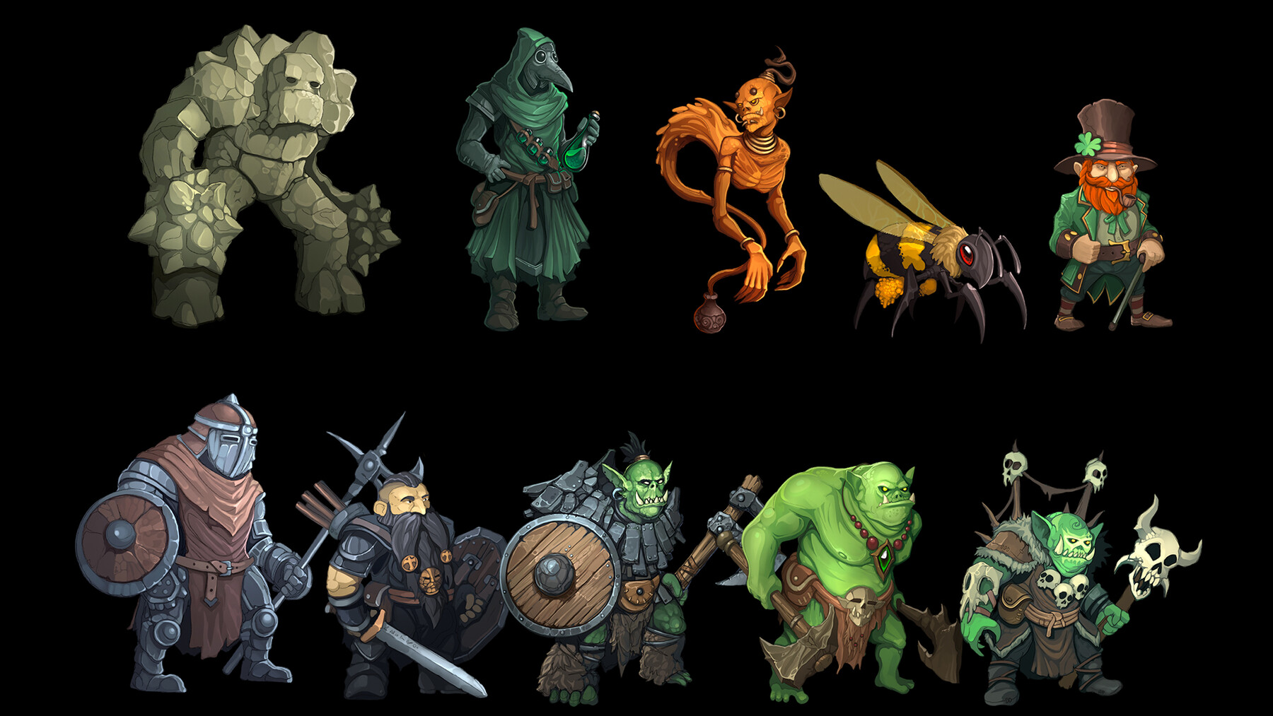 ArtStation - Characters Cards pack 03 | Game Assets