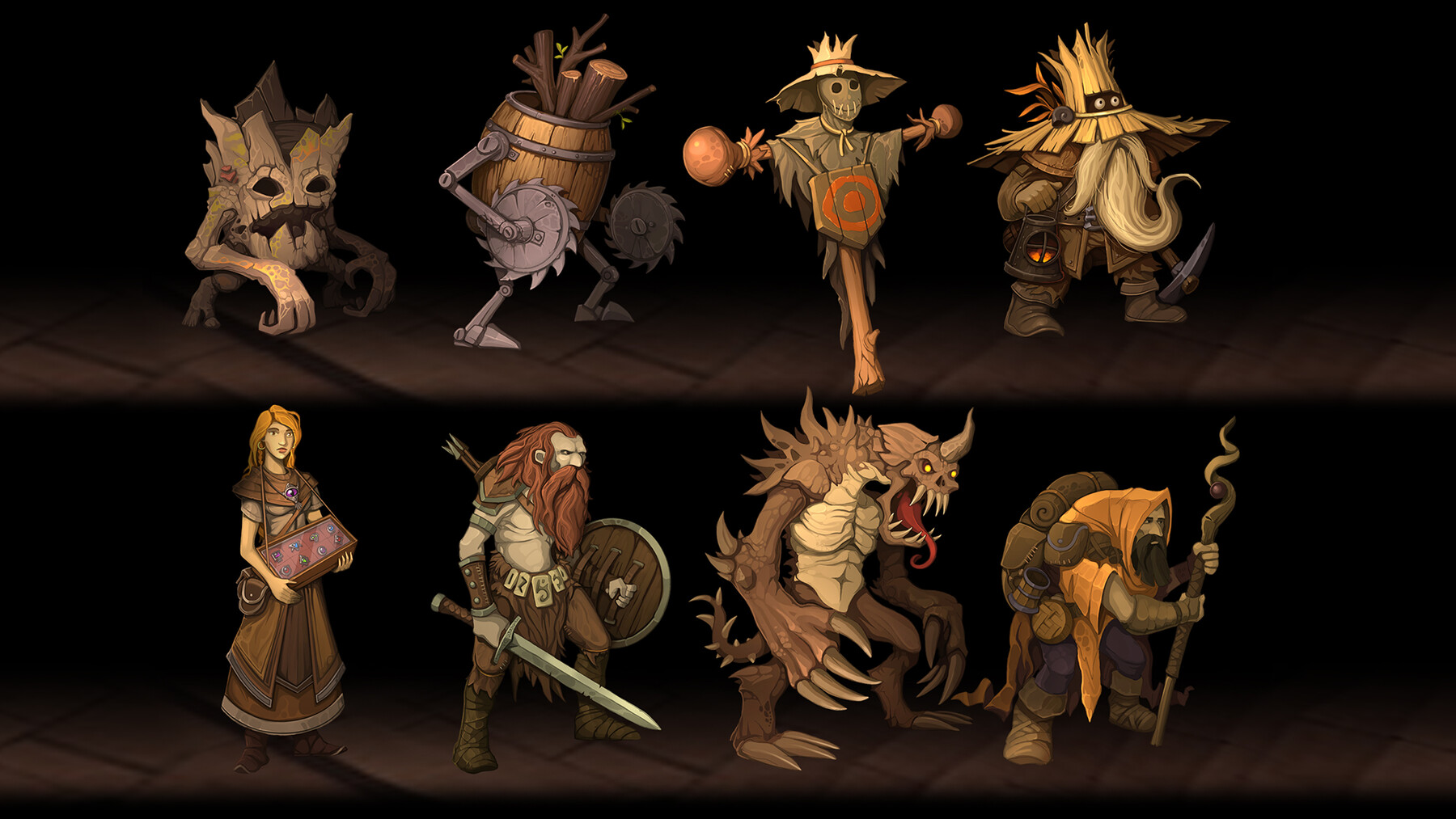 ArtStation - Characters Cards pack 04 | Game Assets