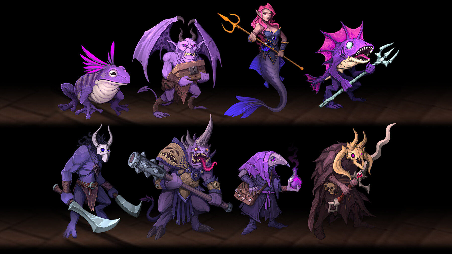 ArtStation - Characters Cards pack 04 | Game Assets