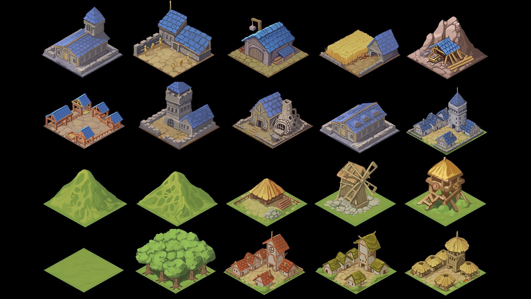 ArtStation - Isometric Fantasy Tiles | Game Assets