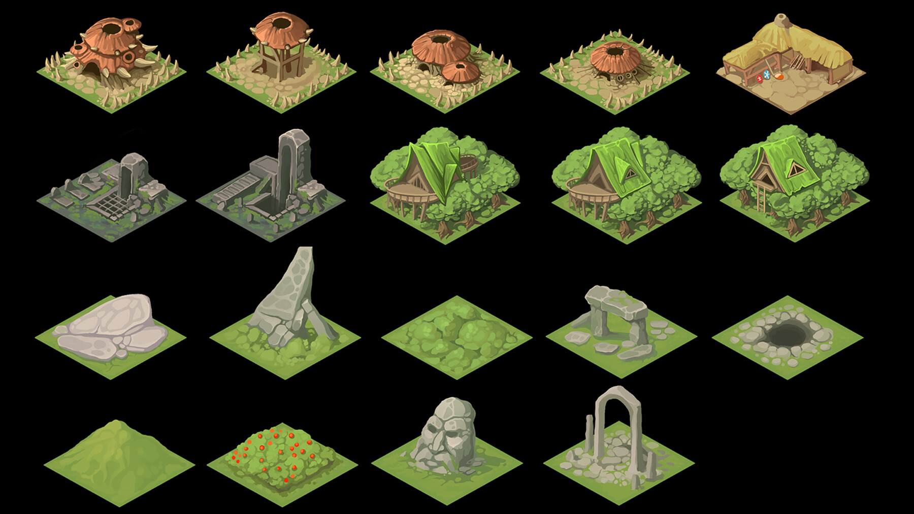 ArtStation - Isometric Fantasy Tiles | Game Assets