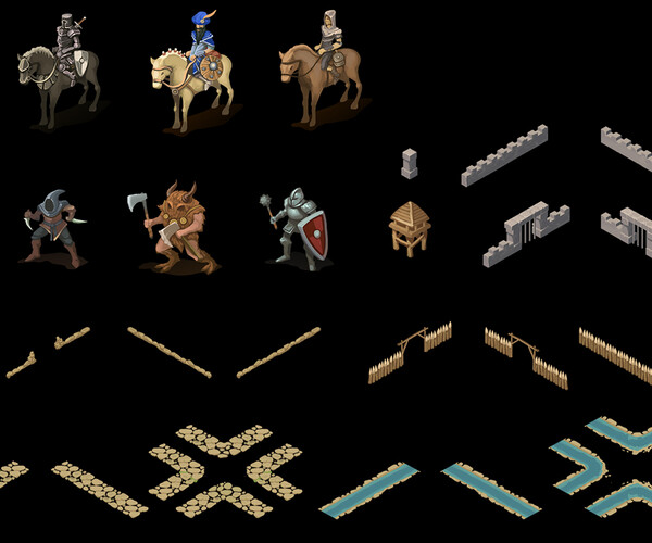 ArtStation - Isometric Fantasy Tiles | Game Assets