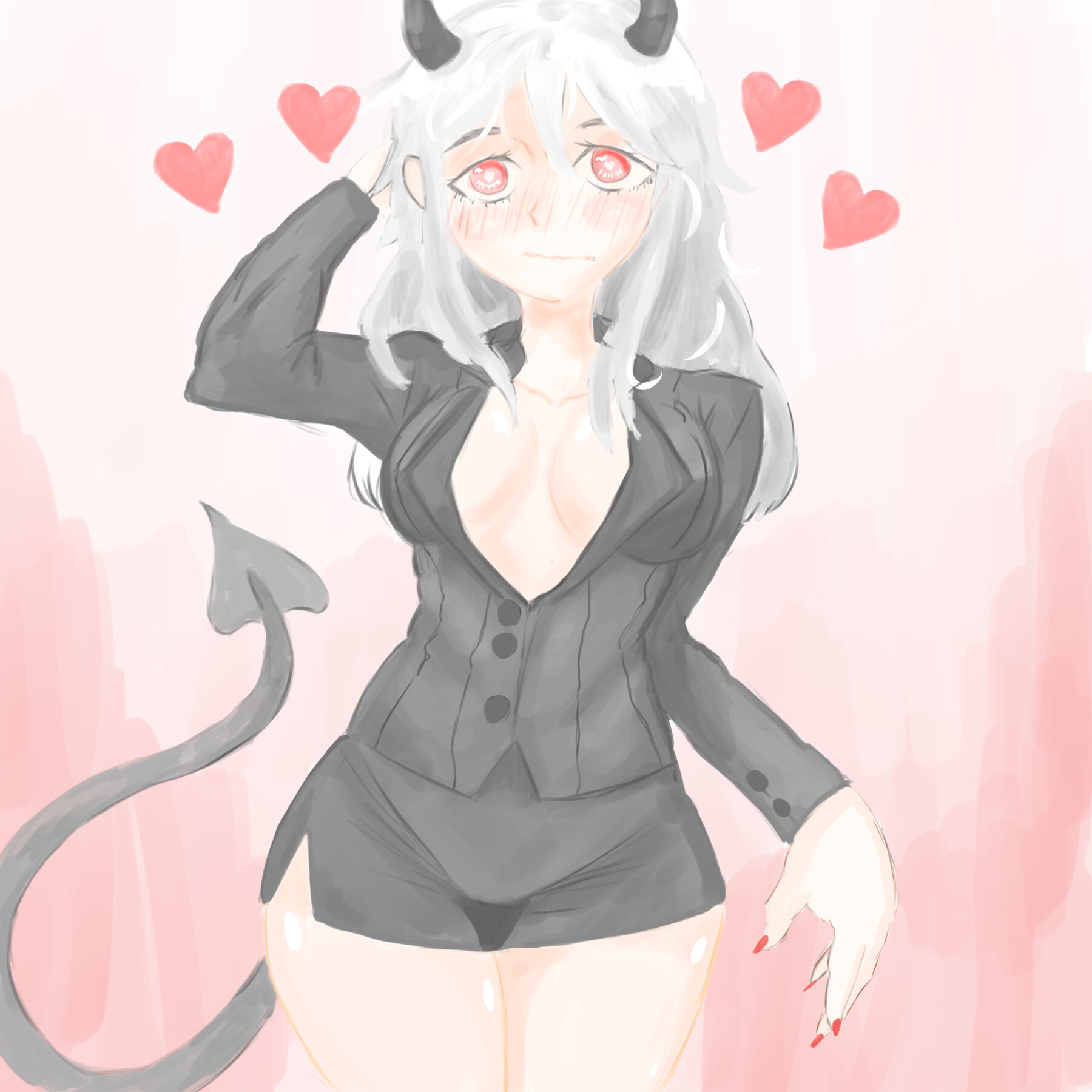 ArtStation - Modeus Helltaker FanArt! | Brushes